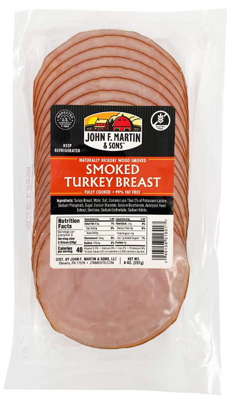Sliced Hickory Smoked Turkey Breast | John F. Martin & Sons