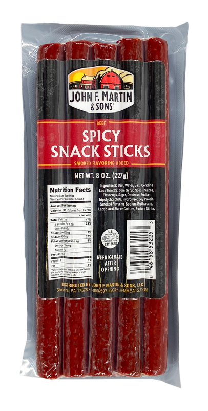 Spicy Beef Sticks | John F. Martin & Sons