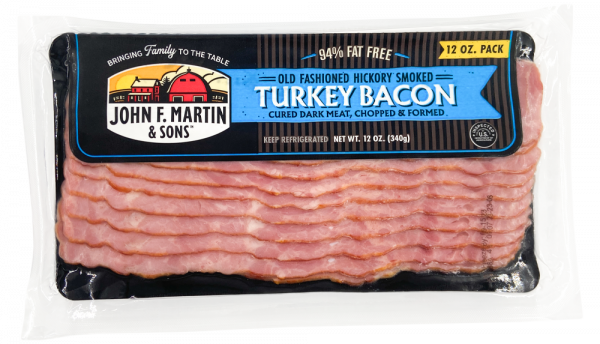 12oz Turkey Bacon | John F. Martin & Sons