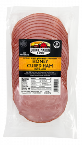 8 oz. Sliced Honey Cured Ham | John F. Martin & Sons